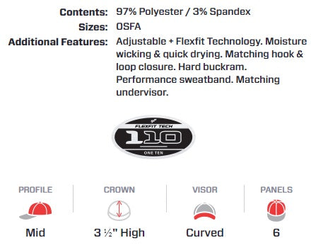 Flexfit 110C Proformance Adjustable Hat
