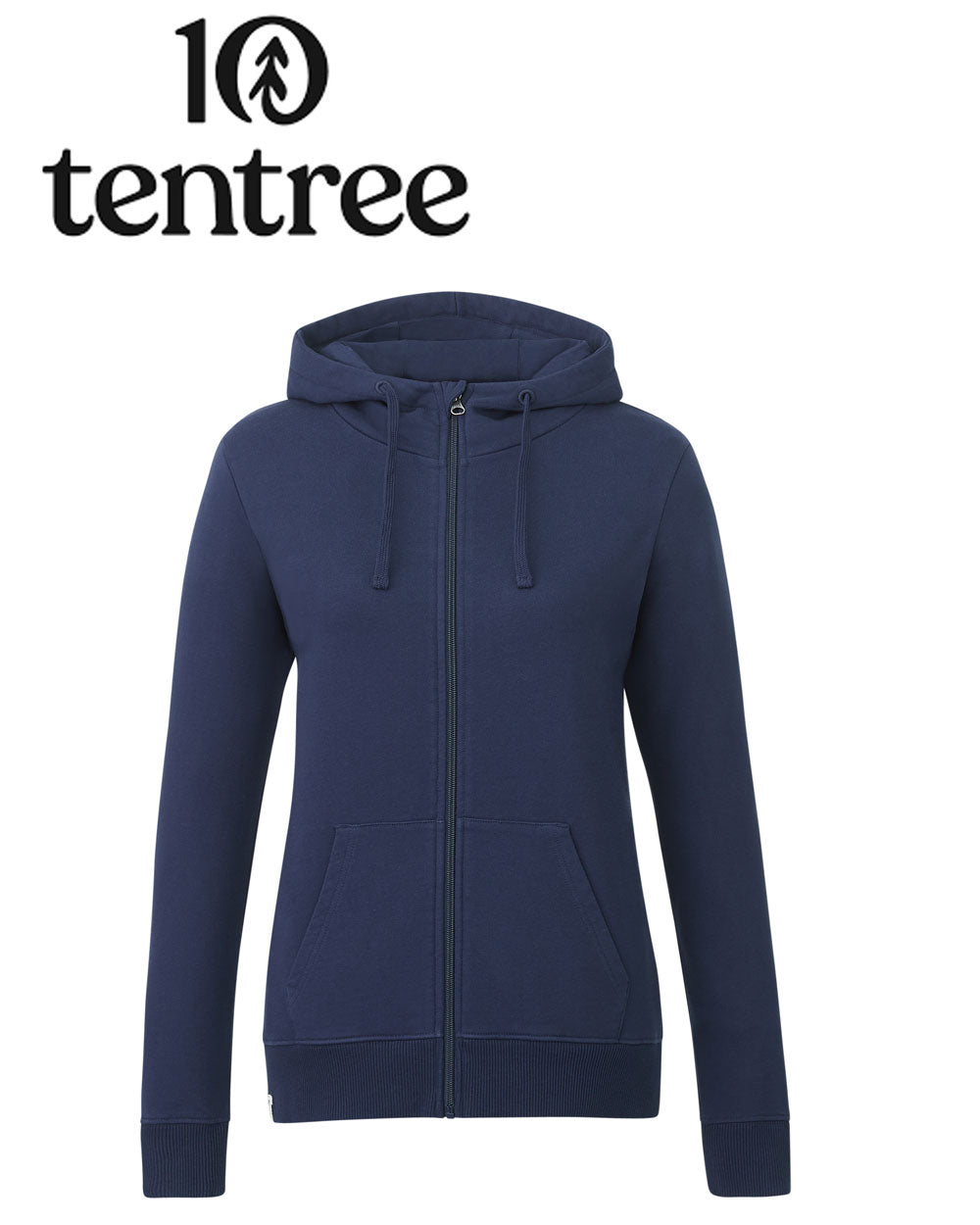 Ten Tree Organic Full Zip Womens Hoody